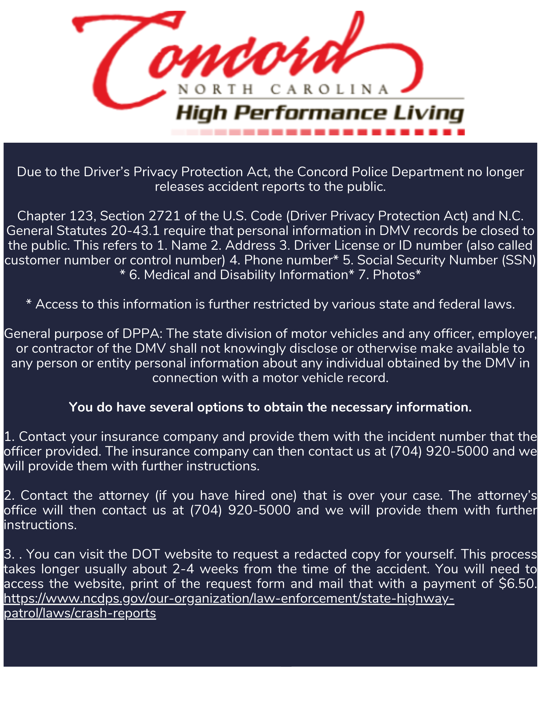 City of Concord NC > Departments > Police